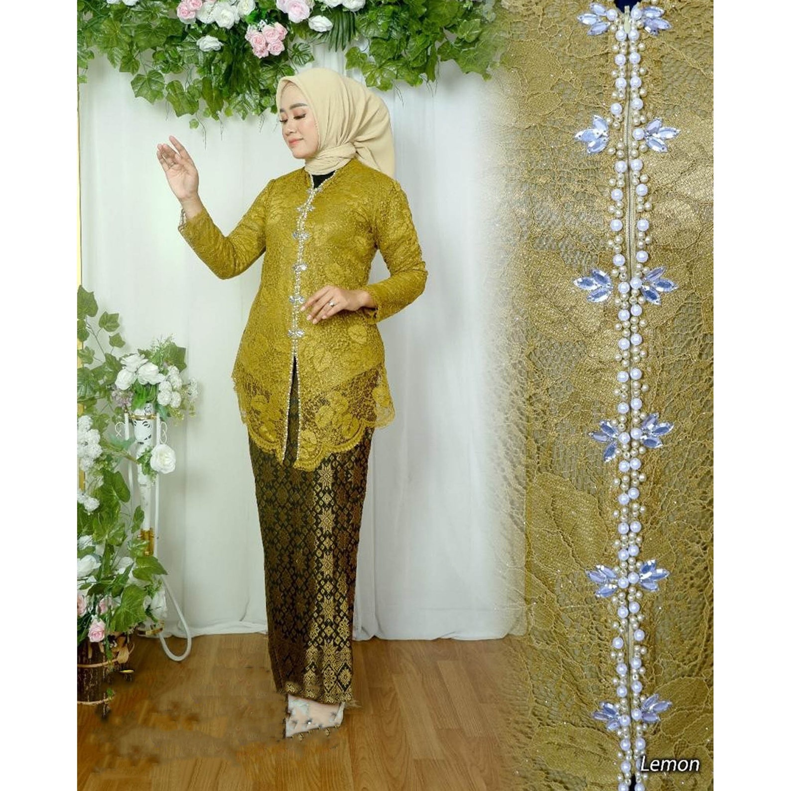 Encim Brocade Graduation Suit Kebaya: an Elegant Combination of ...