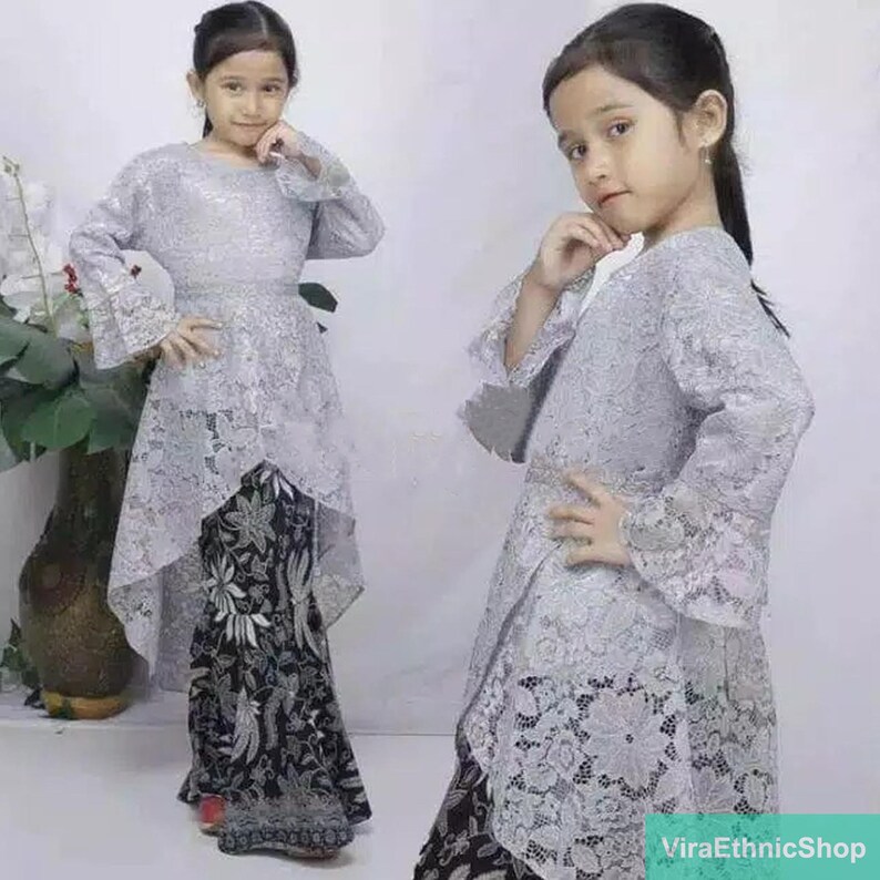 Tiara Children's Kebaya: an Elegant Look for Kids With a Modern Touchkebaya for Girl, Kebaya ...