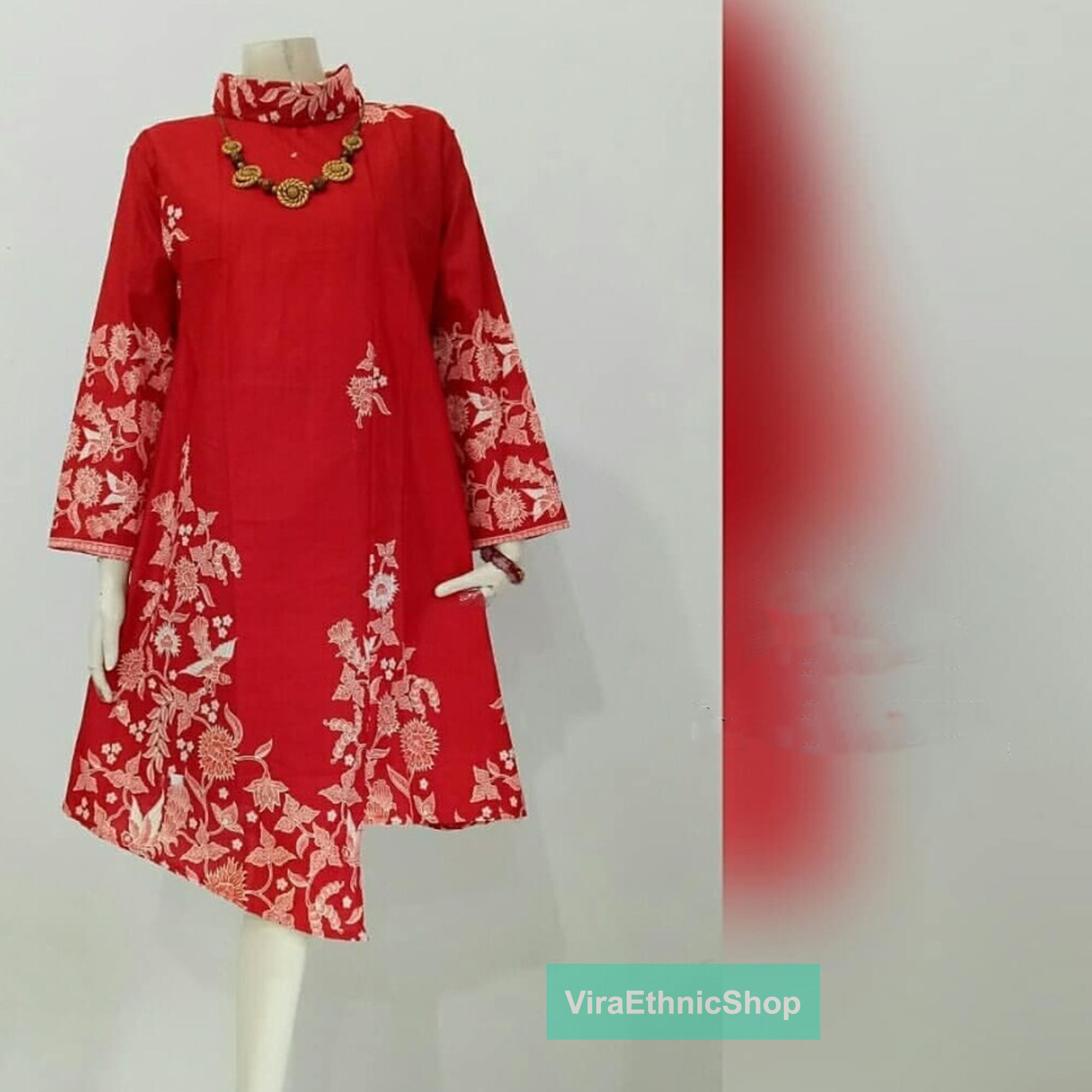 Look Beautiful With Modern Batik: Tunic Anan Jumbo Midi Dress, Batik ...