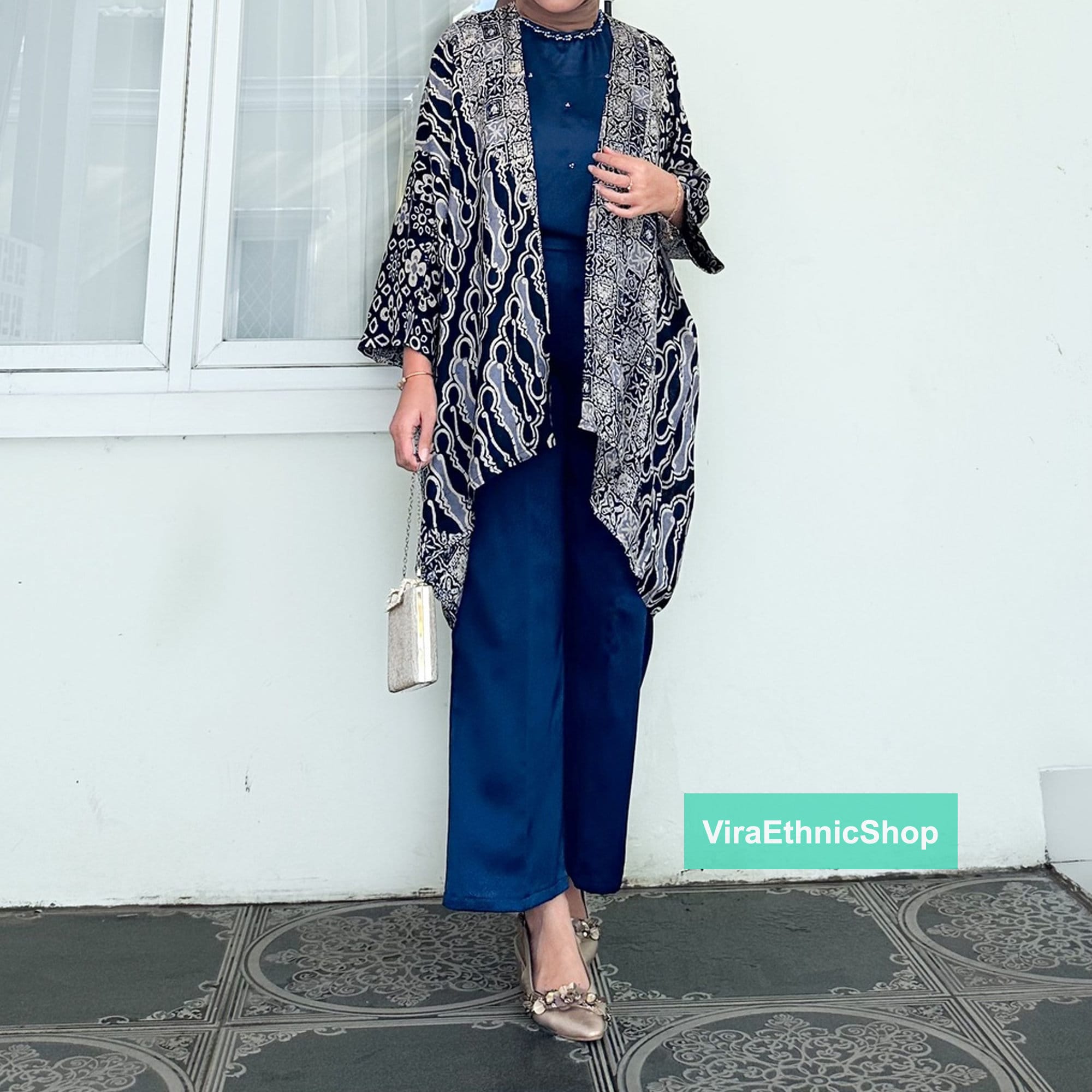 RANIA Outer Batik and Inner Trouser Set: Modern Batik Style for Eid ...