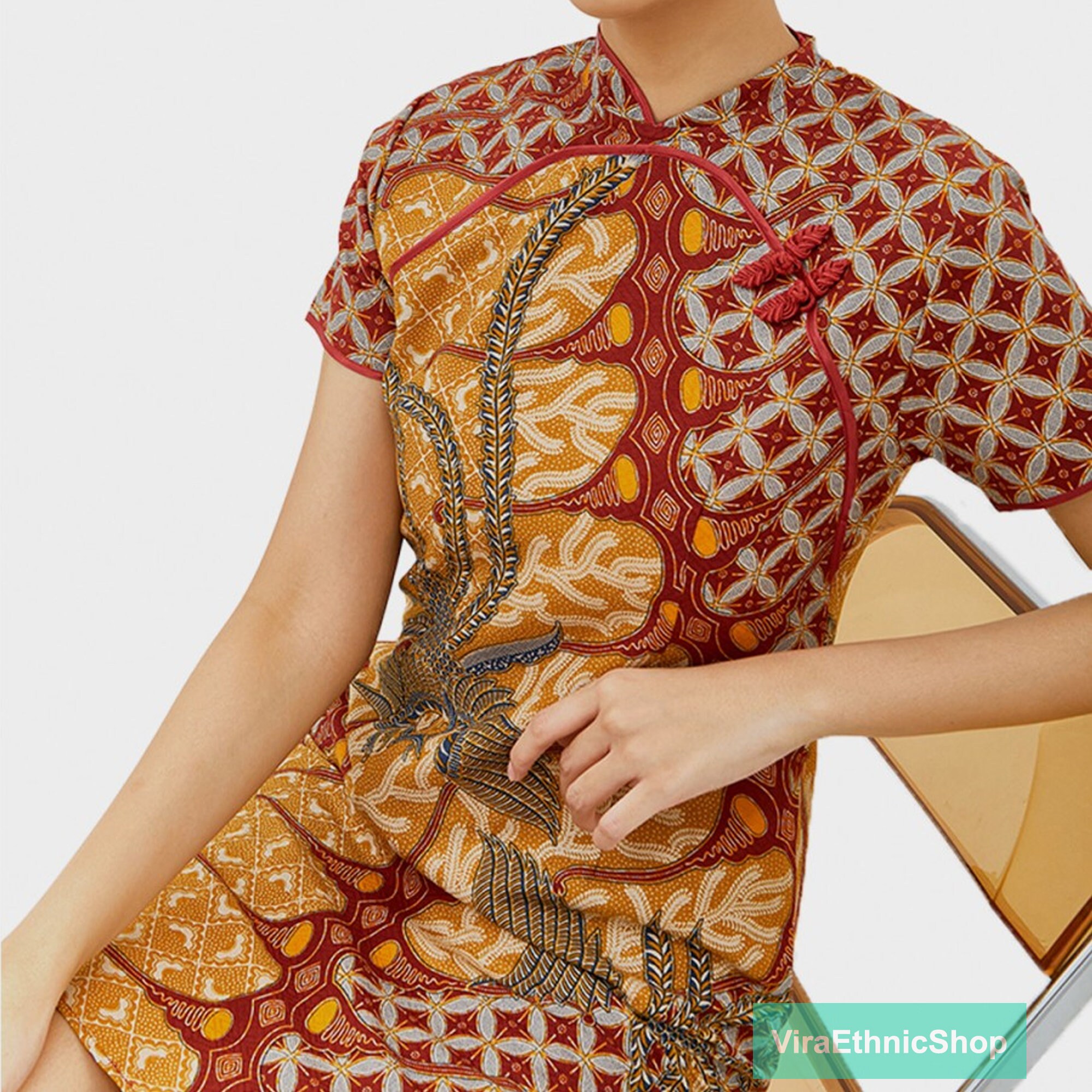 Unique Batik Style Dress With Graceful Details, Batik Dress, Batik ...