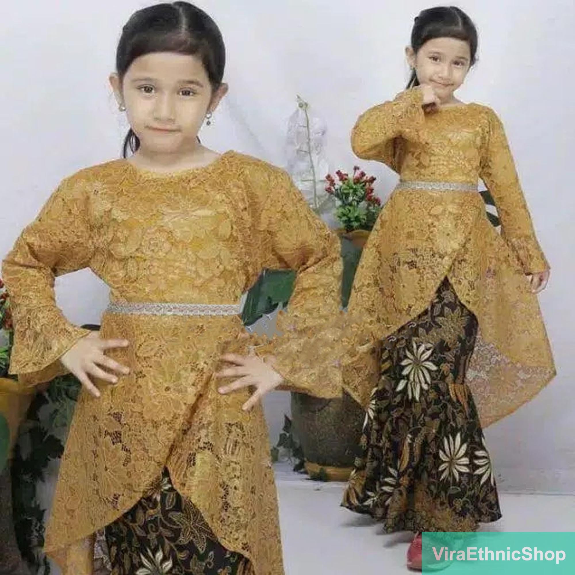 Tiara Children's Kebaya: an Elegant Look for Kids With a Modern Touchkebaya for Girl, Kebaya ...