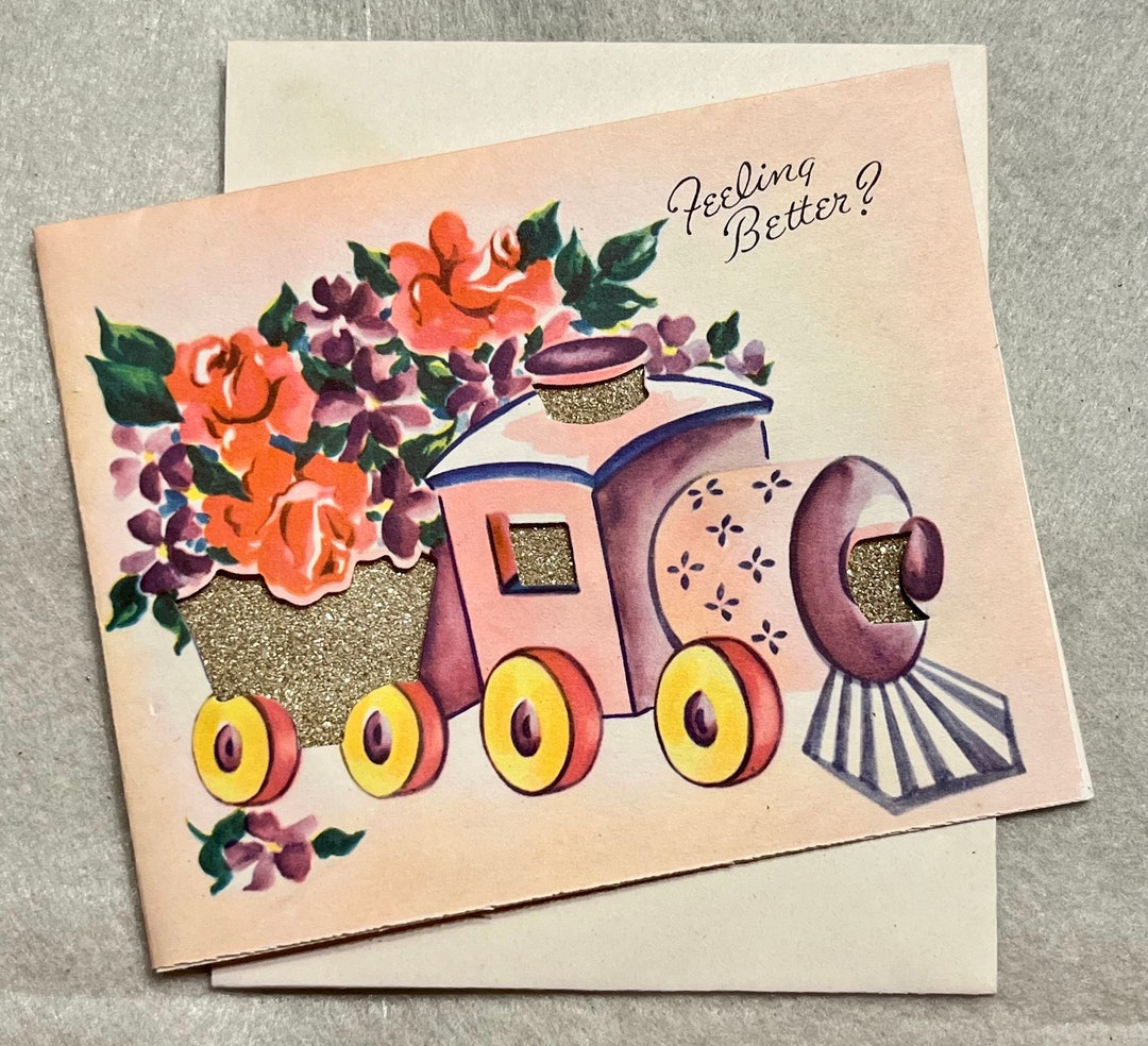 Vintage Unused Get Well Card - Etsy