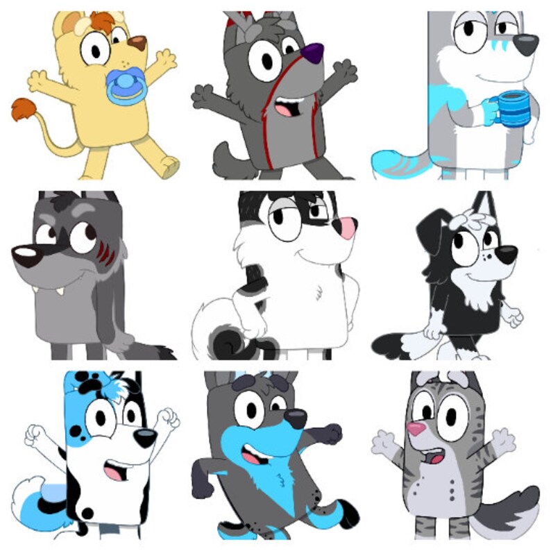 Mega Bluey Design Bundle Over 1,400 Files the Big Bluey Pack SVG PNG ...