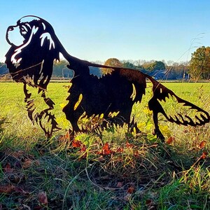 Cavalier King Charles Spaniel Garden Statue Corten Steel Full Size - Etsy