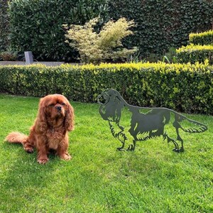 Cavalier King Charles Spaniel - Garden Statue - Corten Steel - Full ...