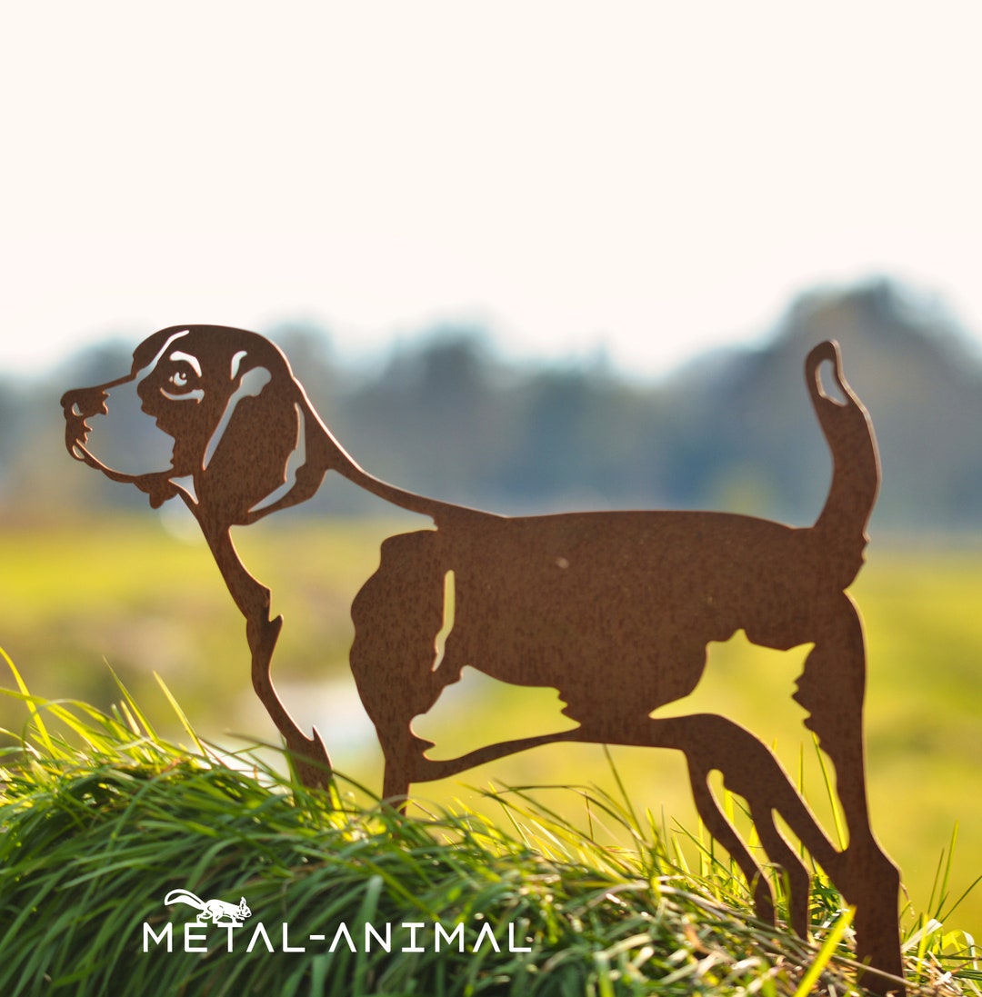 Beagle - Garden Statue - Corten Steel - Full Size - Etsy