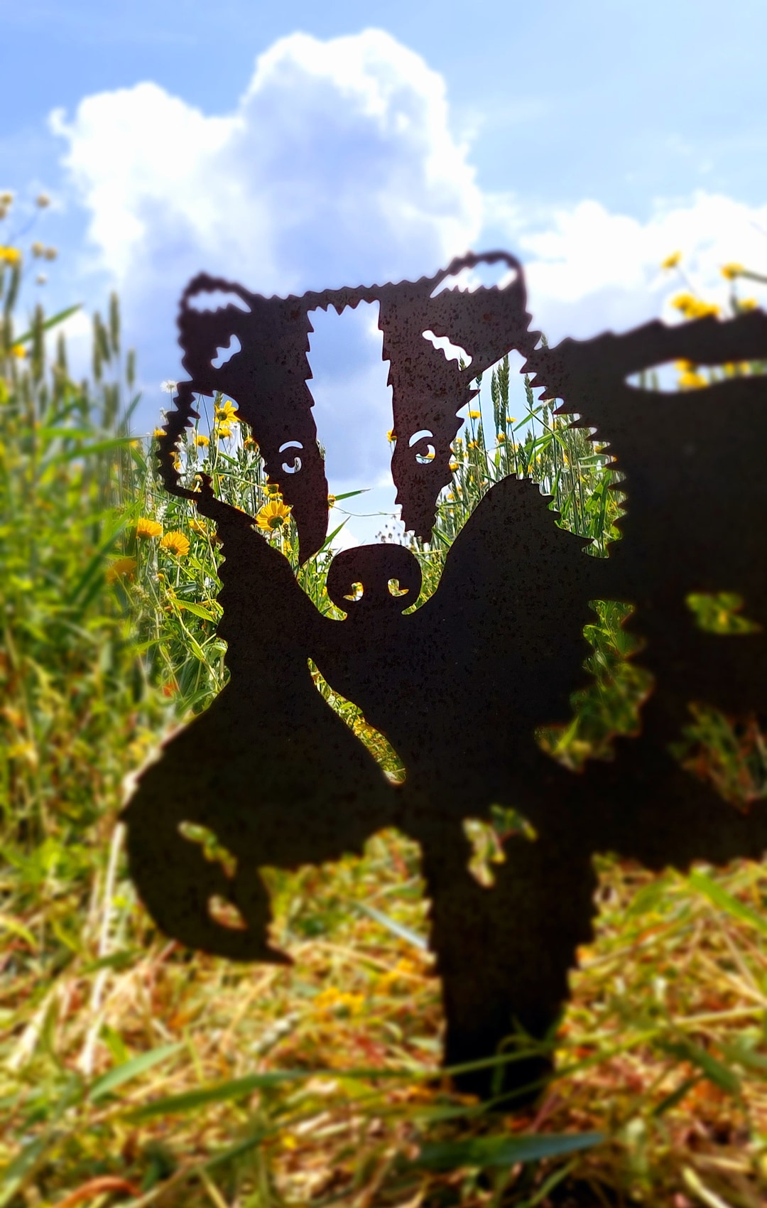Badger - Garden Statue - Cortensteel - Etsy