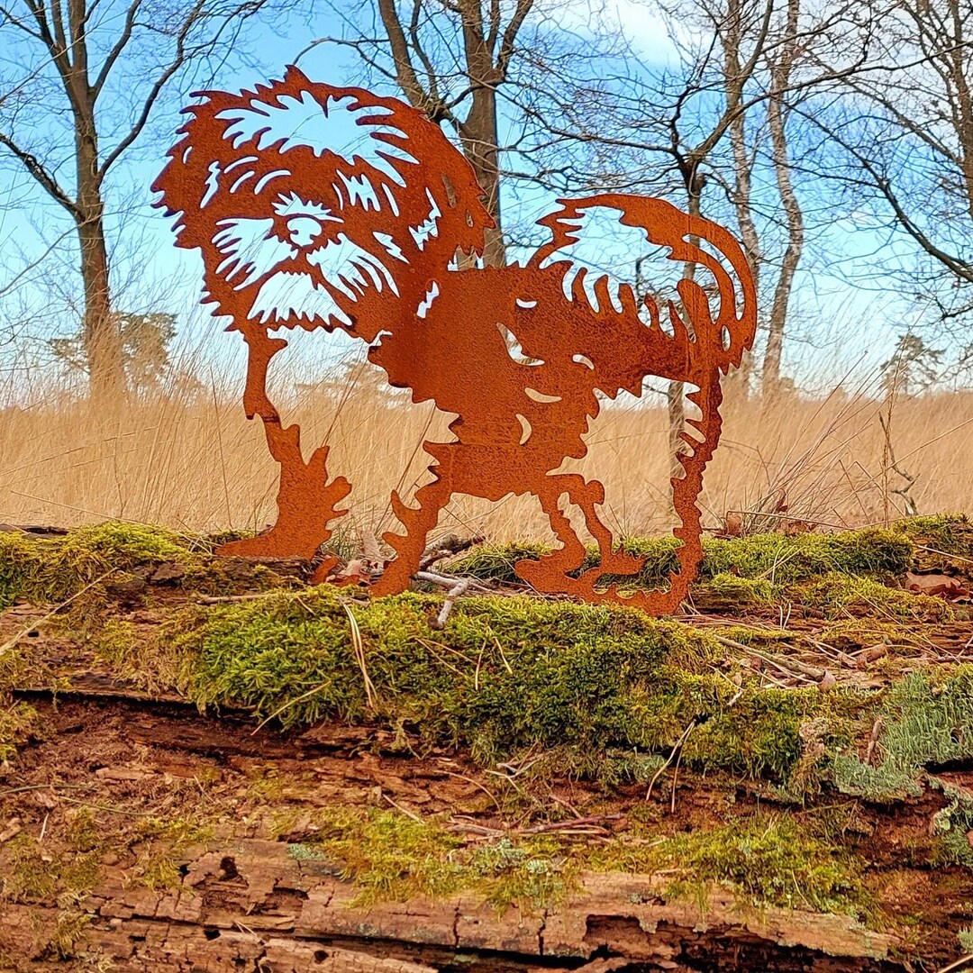 Boomer – Shih Tzu – Gartenstatue – Cortenstahl – Originalgröße - Etsy.de