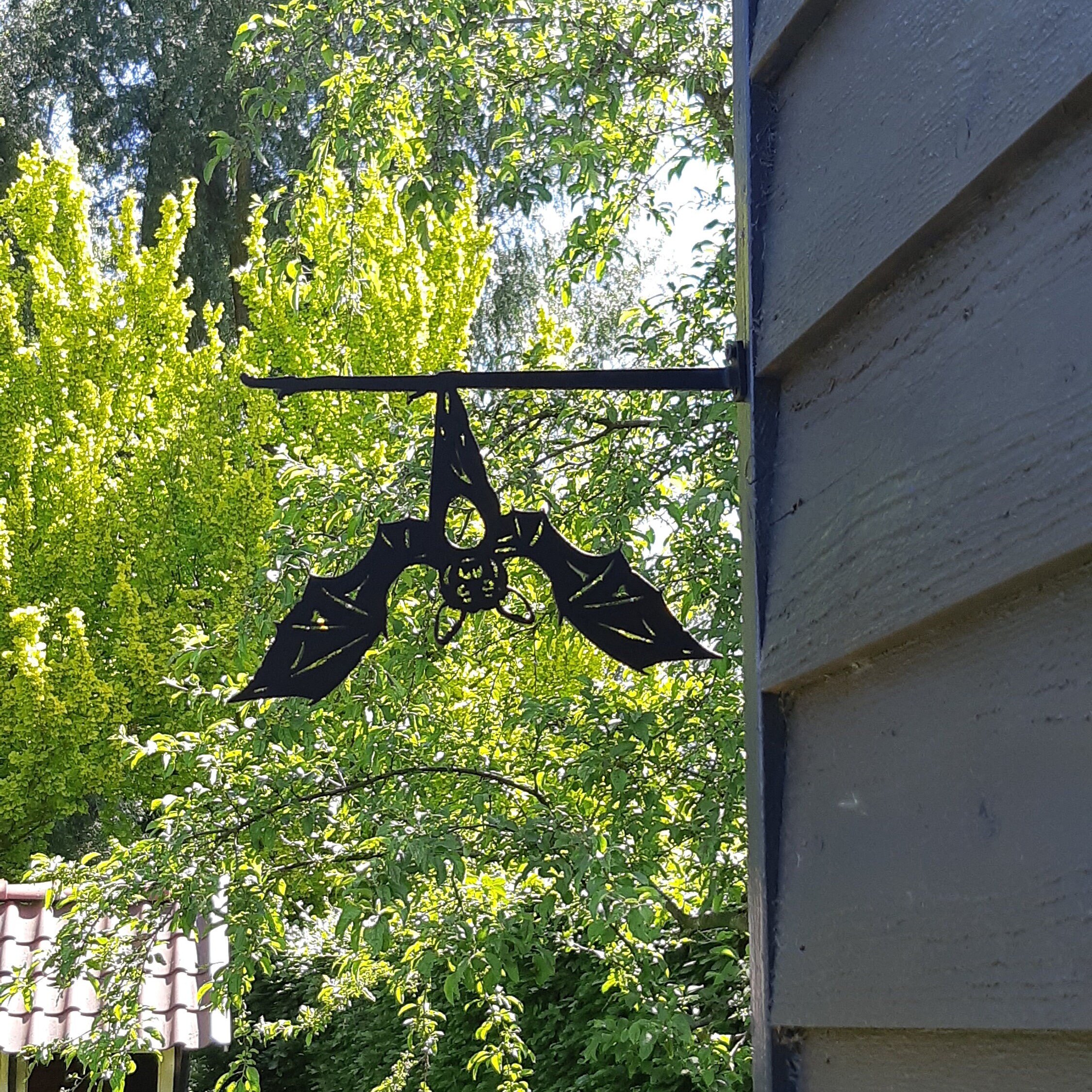 Bat Garden Statue Corten Steel - Etsy