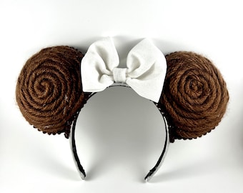 Star Wars Princess Leia Inspired Mouse Ears Buns Princess - Etsy