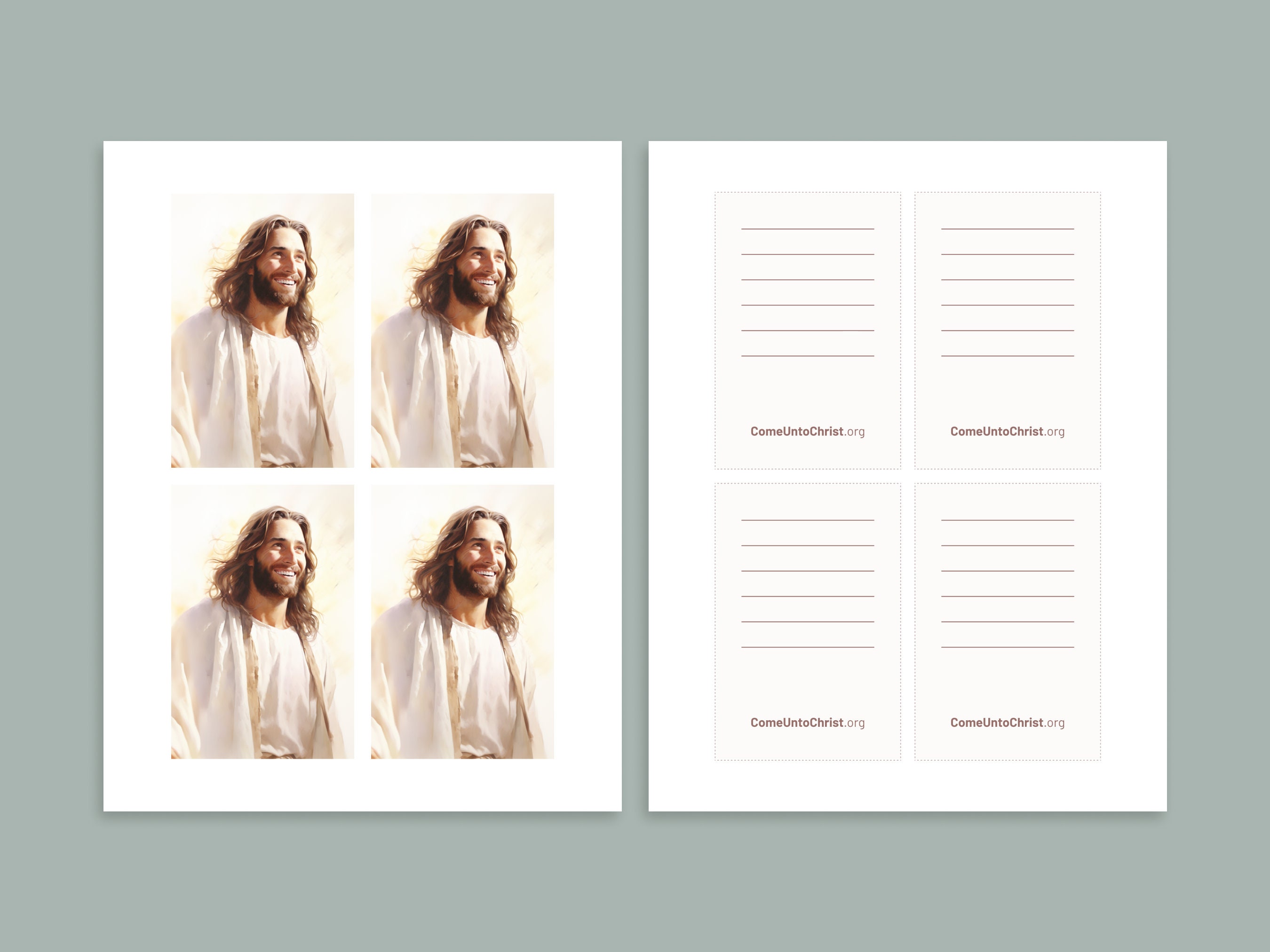 Pocket-sized LDS Smiling Jesus Pass-along Cards: Gift for Missionaries ...