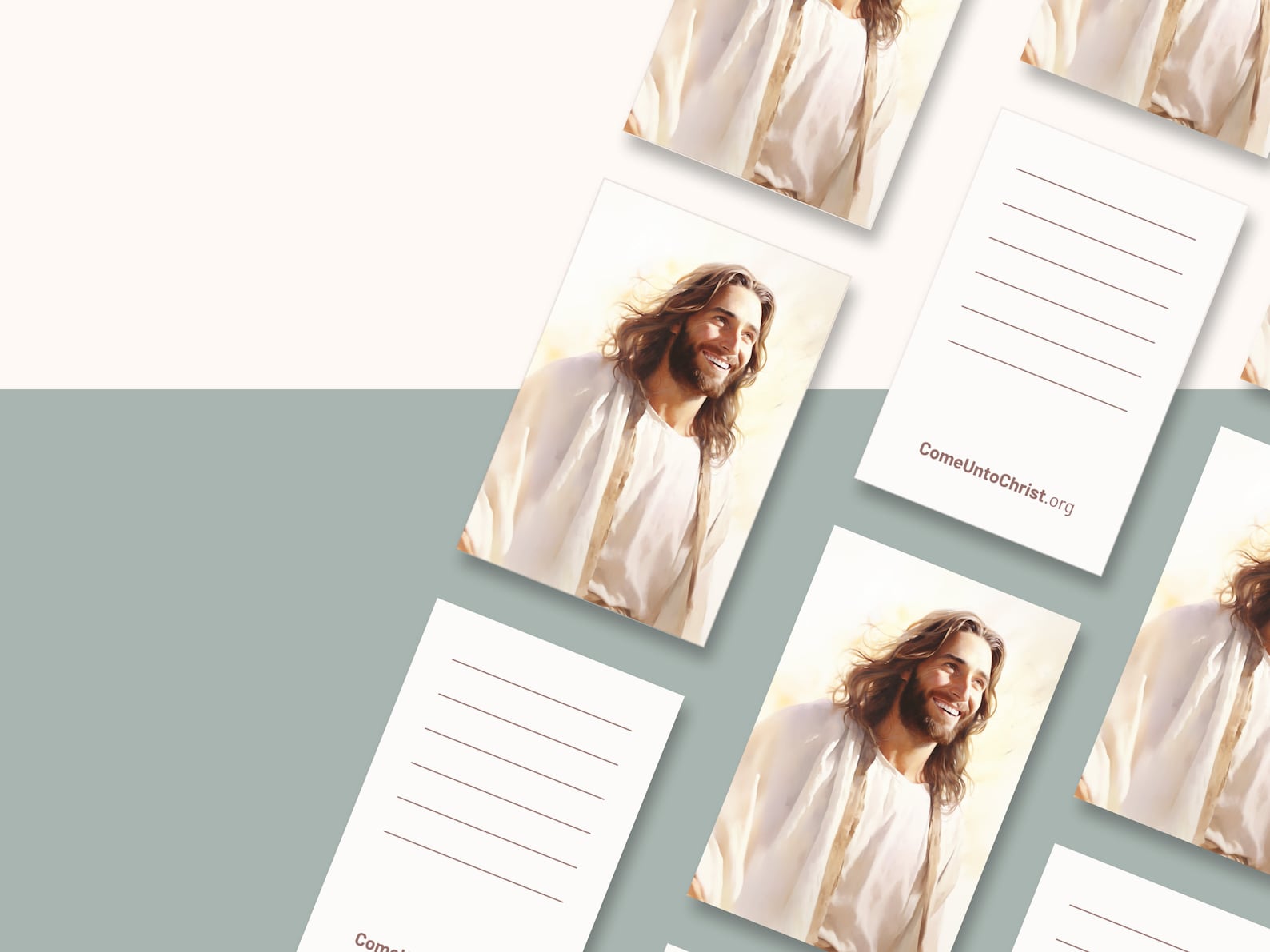 Pocket-sized LDS Smiling Jesus Pass-along Cards: Gift for Missionaries ...