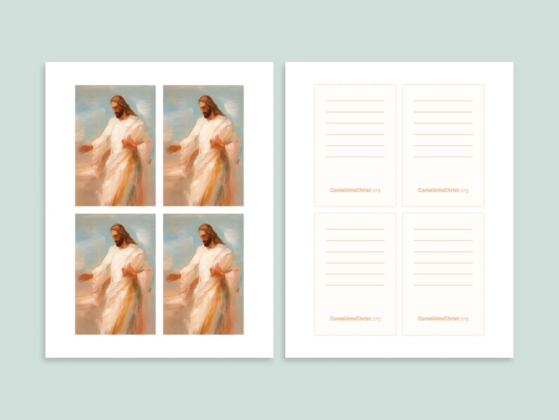 Pocket-sized LDS Jesus Pass-along Cards: Gift for Missionaries - Etsy