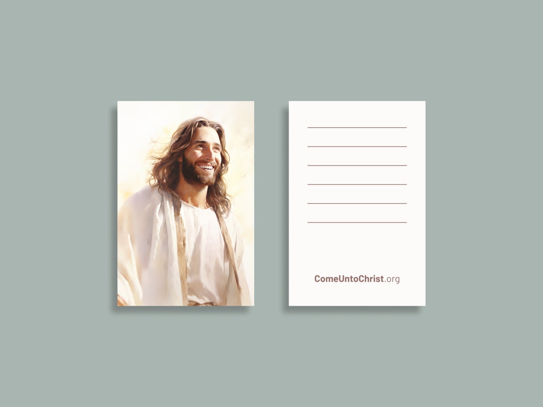 Pocket-sized LDS Smiling Jesus Pass-along Cards: Gift for Missionaries ...