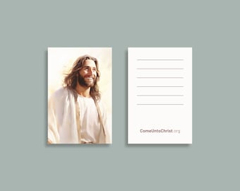 Pocket-sized LDS Smiling Jesus Pass-along Cards: Gift for Missionaries ...
