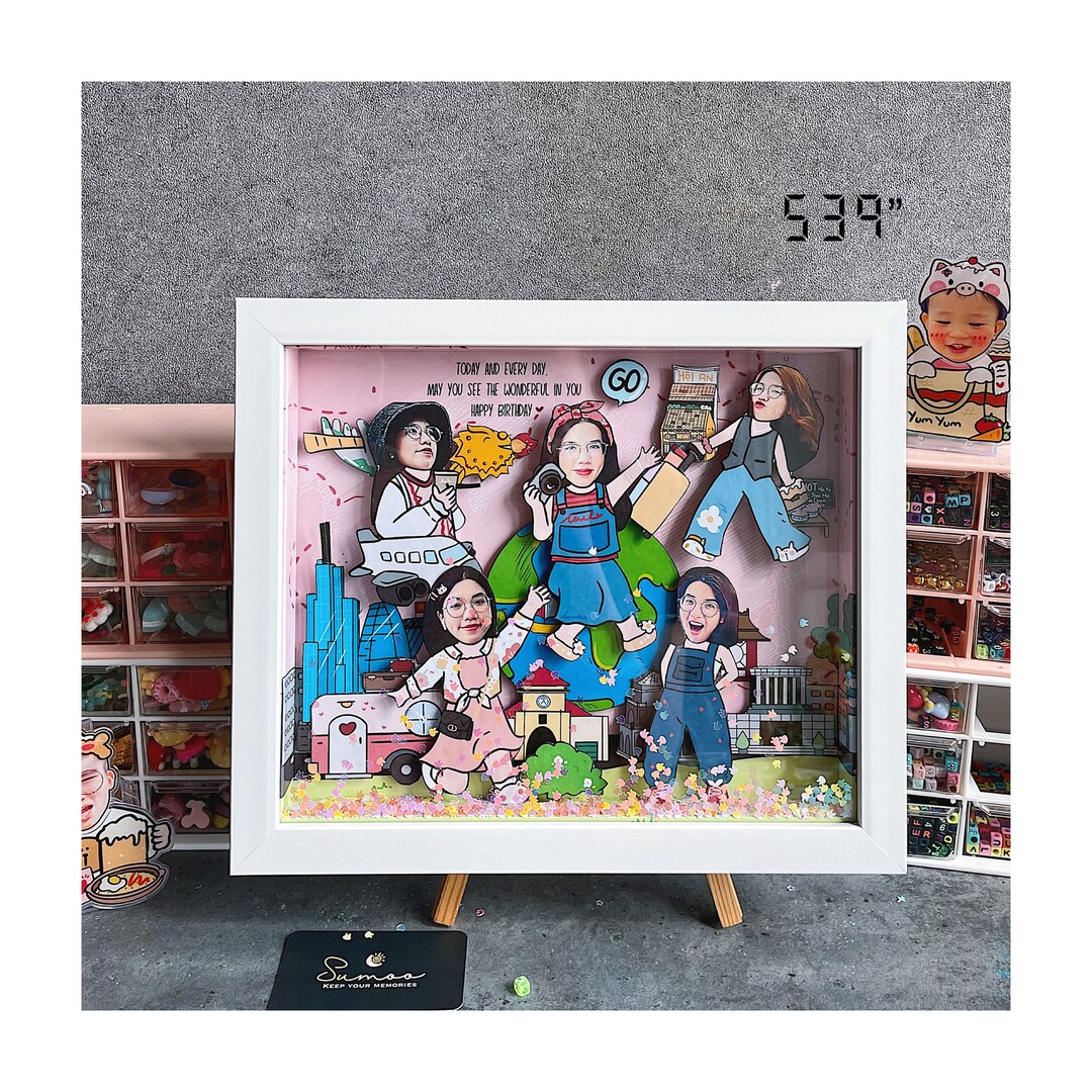 Chibi Frame Custom Couple Frame Cute Cartoon Anime Frame - Etsy