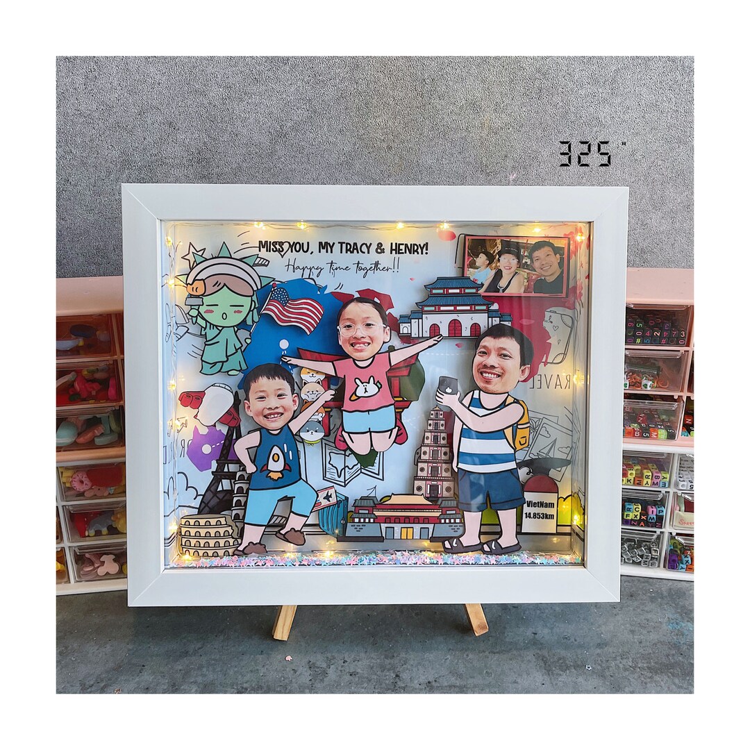 Chibi Frame Custom Couple Frame Cute Cartoon Anime Frame - Etsy