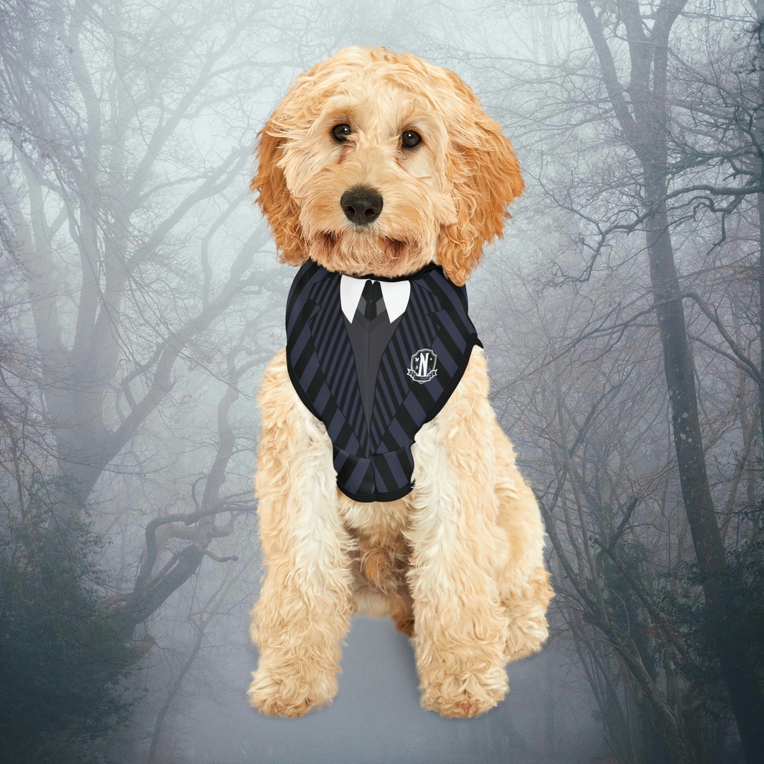 Wednesday Addams Halloween Dog Costume the Addams Family Pet Hoodie ...