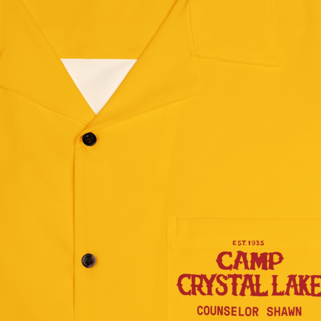 CUSTOM Camp Crystal Lake Halloween Button-up Shirt Friday the - Etsy