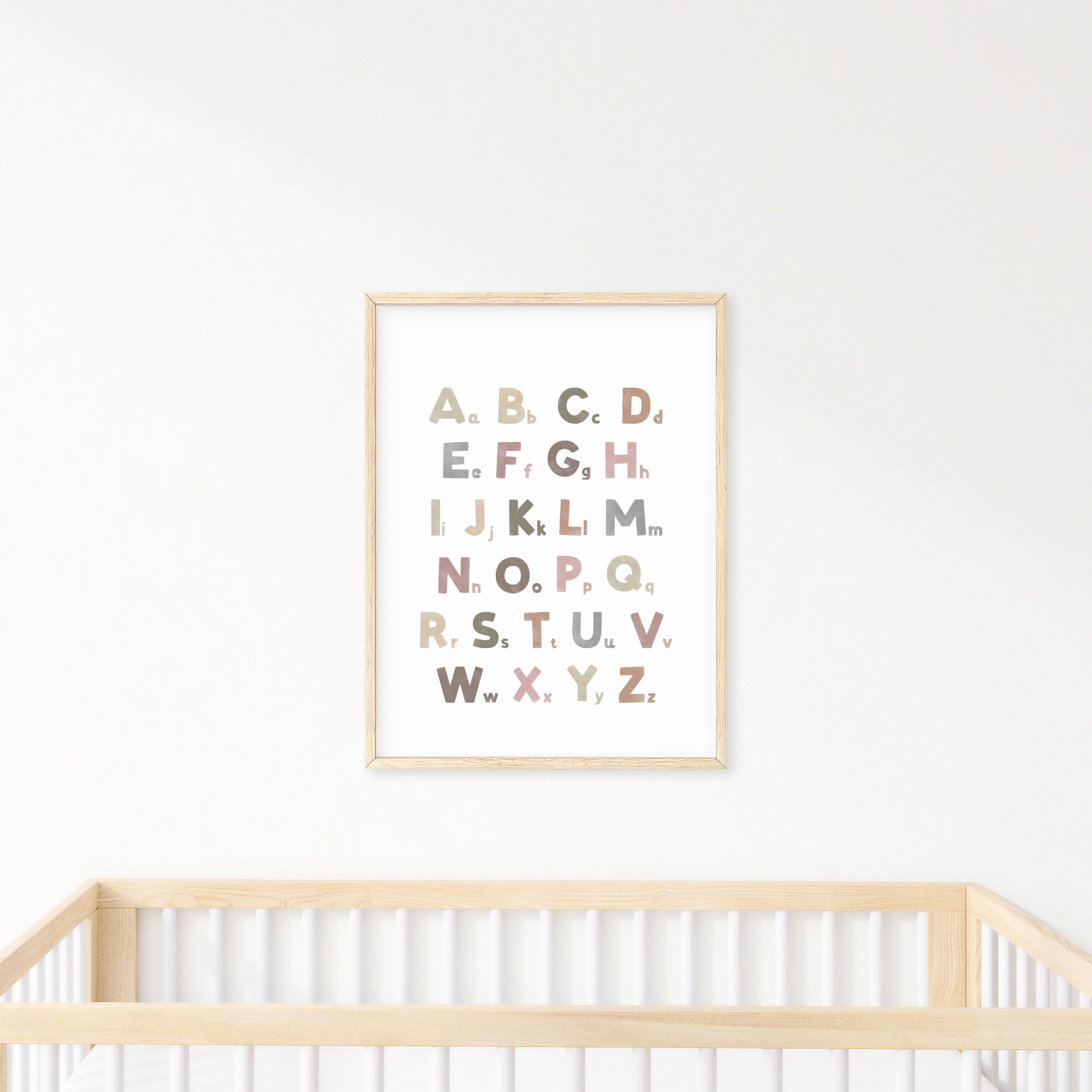 Alphabet - Upper and Lower Case, | Educational Poster - Etsy