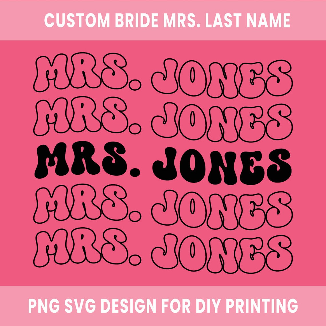 Custom Bride Mrs Last Name Shirt Png Bride Downloadable Design - Etsy