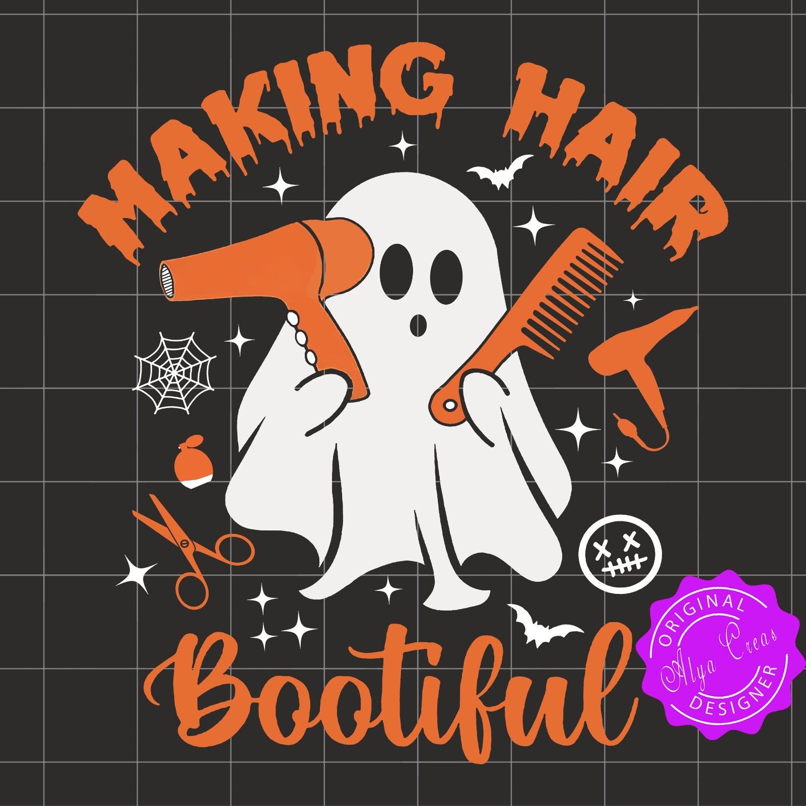 Making Hair Bootiful Png Svg, Funny Halloween Ghost Png, Hair Bootiful ...