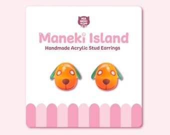 AC Villagers Inspired Cartoon Character Mini Stud Earrings - Etsy