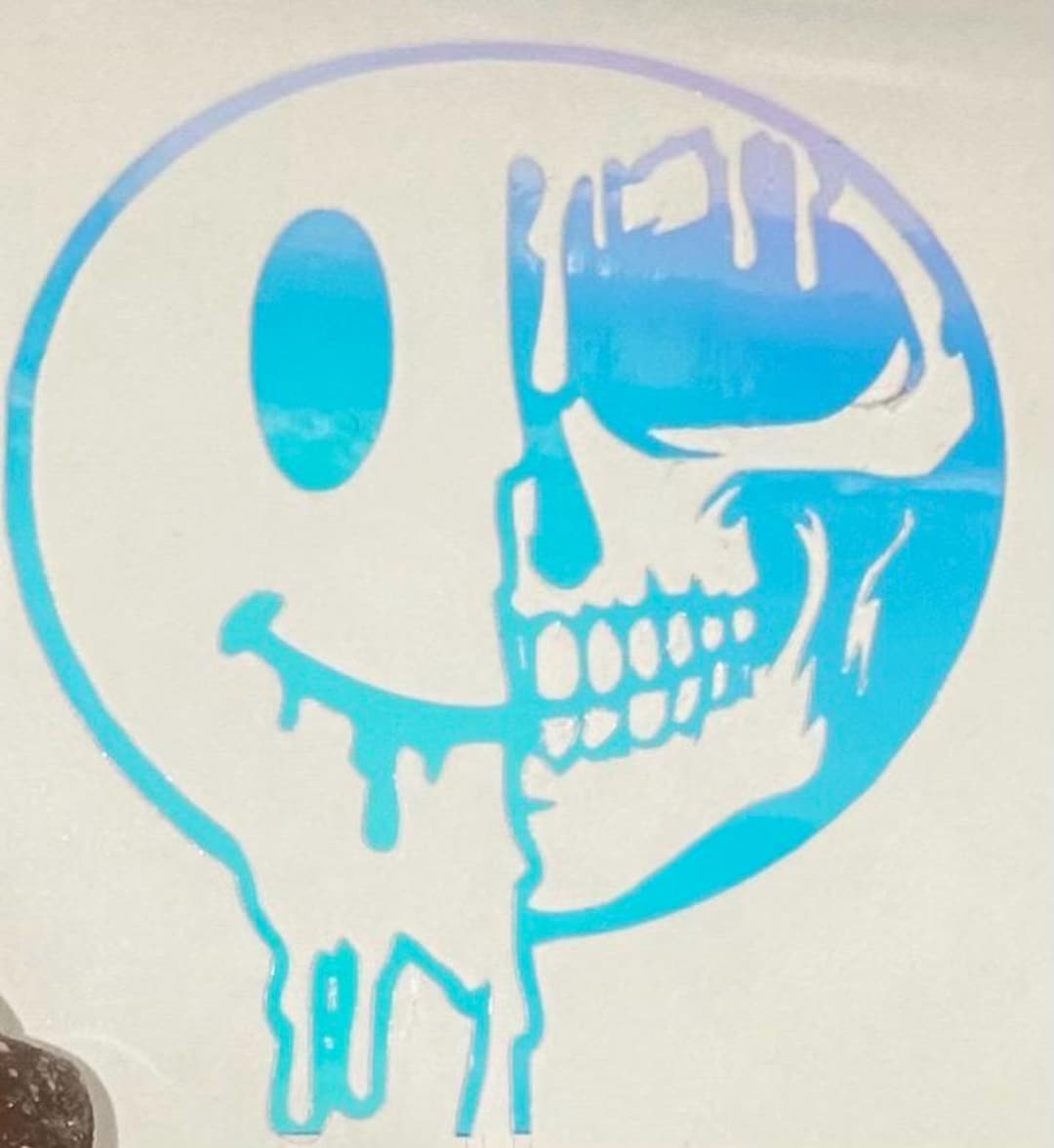 Droopy Skull Decal - Etsy