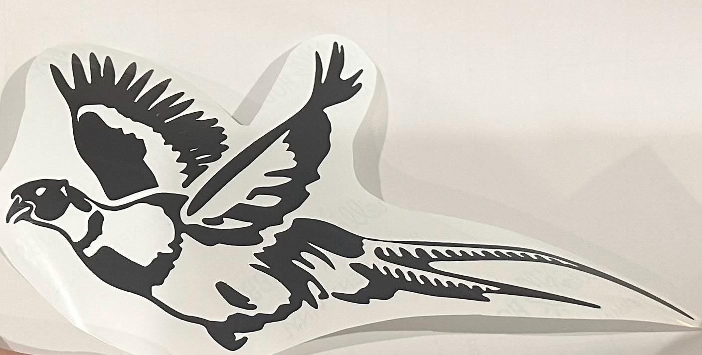 Flying Pheasant Decal - Etsy