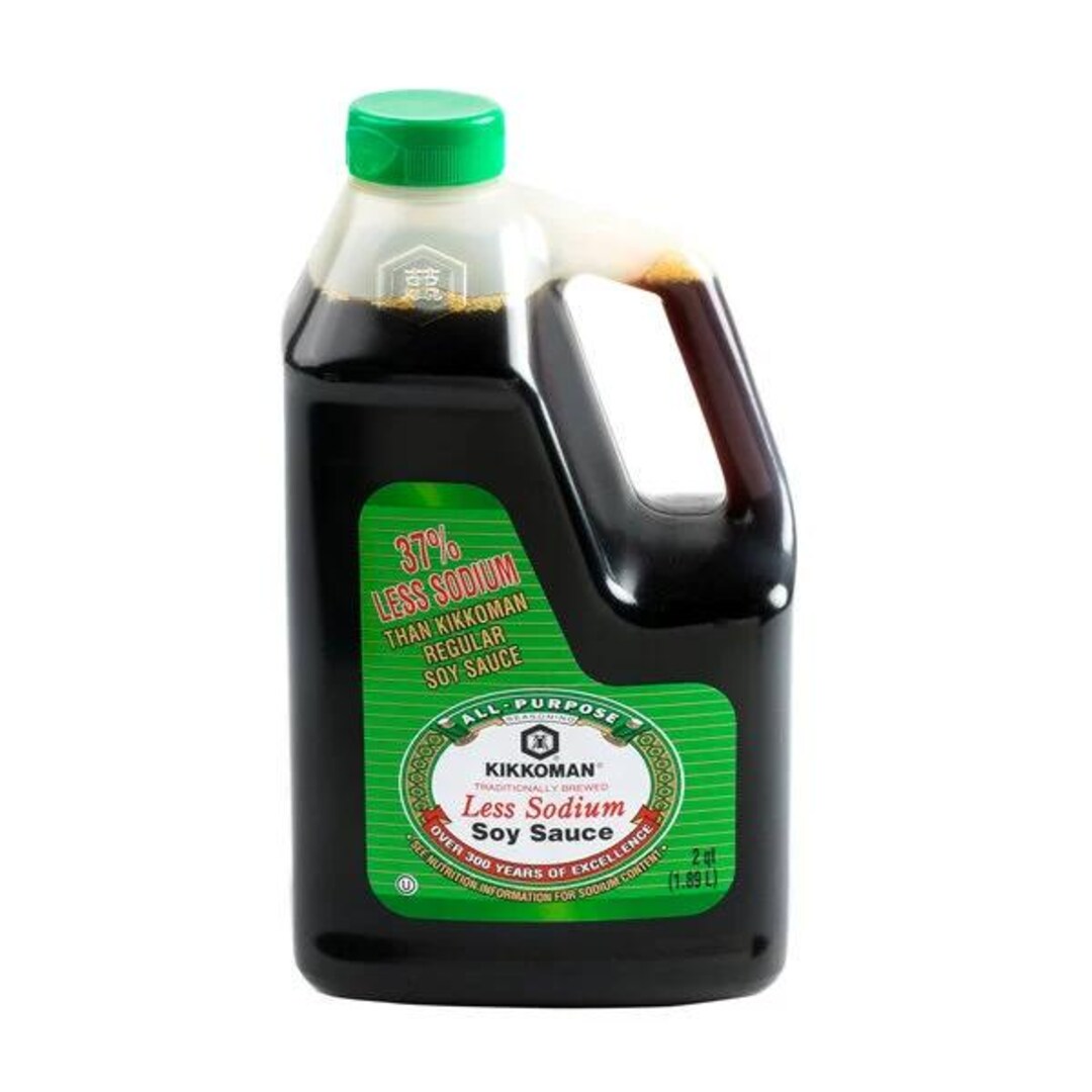 Kikkoman .5 Gallon Traditionally Brewed Less Sodium Soy Sauce - Etsy