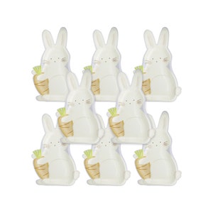 Bunny With Carrot Shaped Paper Plate - Etsy