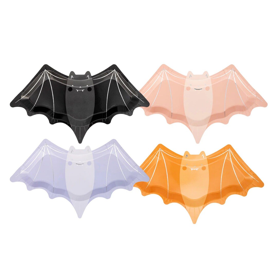 Bat Shaped Paper Plate Set - Etsy