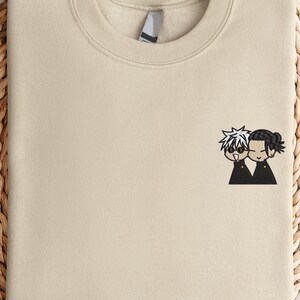 Embroidered Gojo and Geto Shirt/sweatshirt/hoodie - Etsy