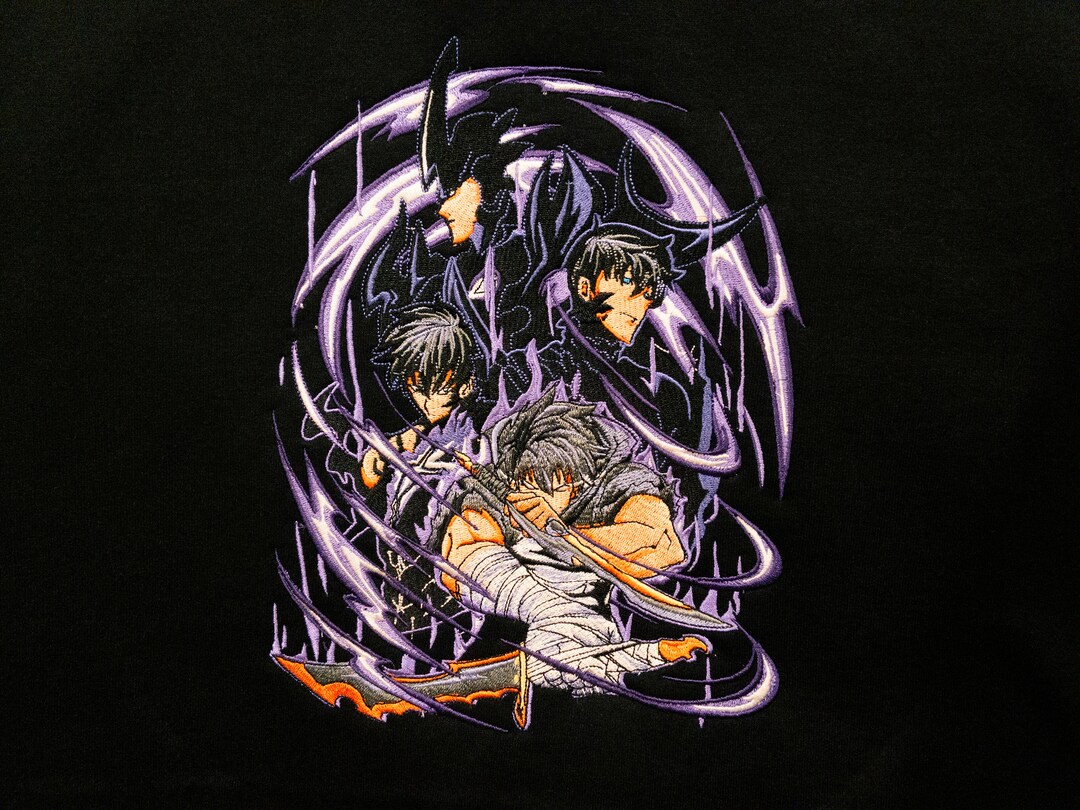 Embroidered Solo Leveling Sweatshirt/hoodie - Etsy