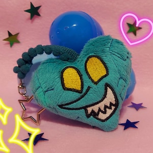 Spamton Heart Attack Plush Keychain Deltarune - Etsy