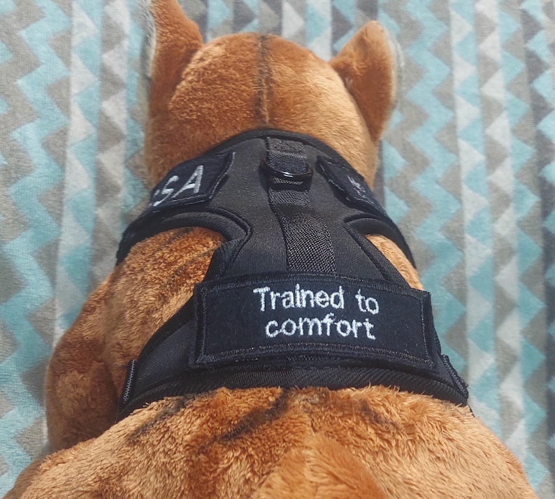 Emotional Support Stuffed Animal Sew/glue on Patches for Harnesses - Etsy