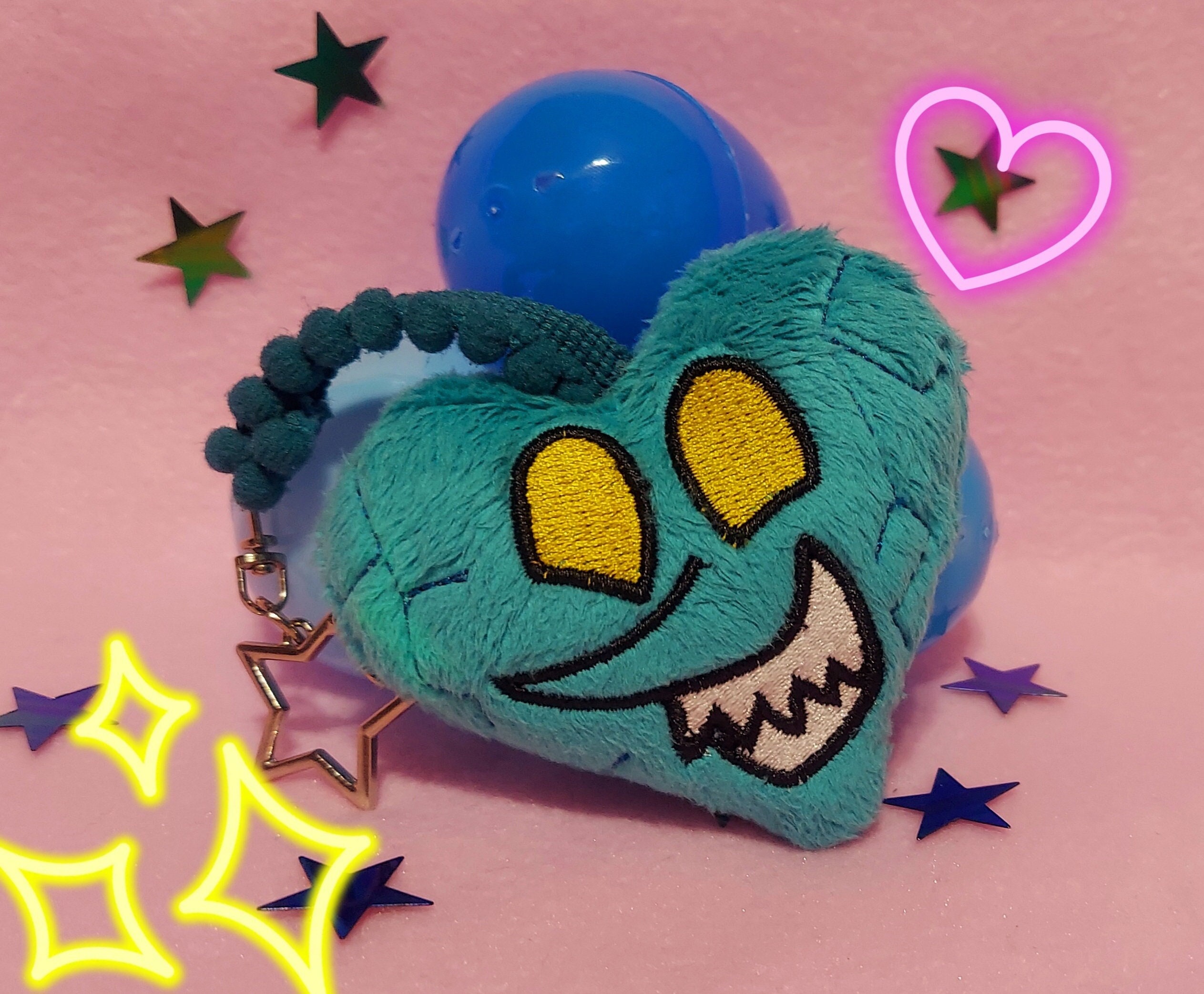 Spamton Heart Attack Plush Keychain Deltarune - Etsy