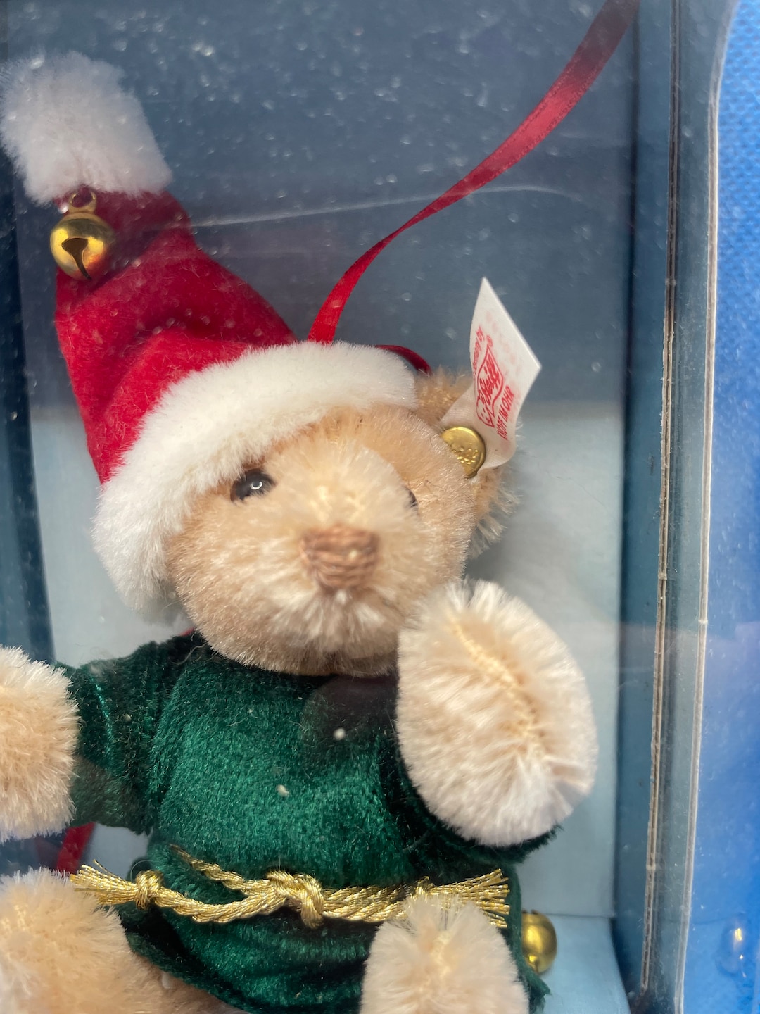 Steiff Santa's Elf Ornament Bear, One of 2003 Limited Edition, a Little ...