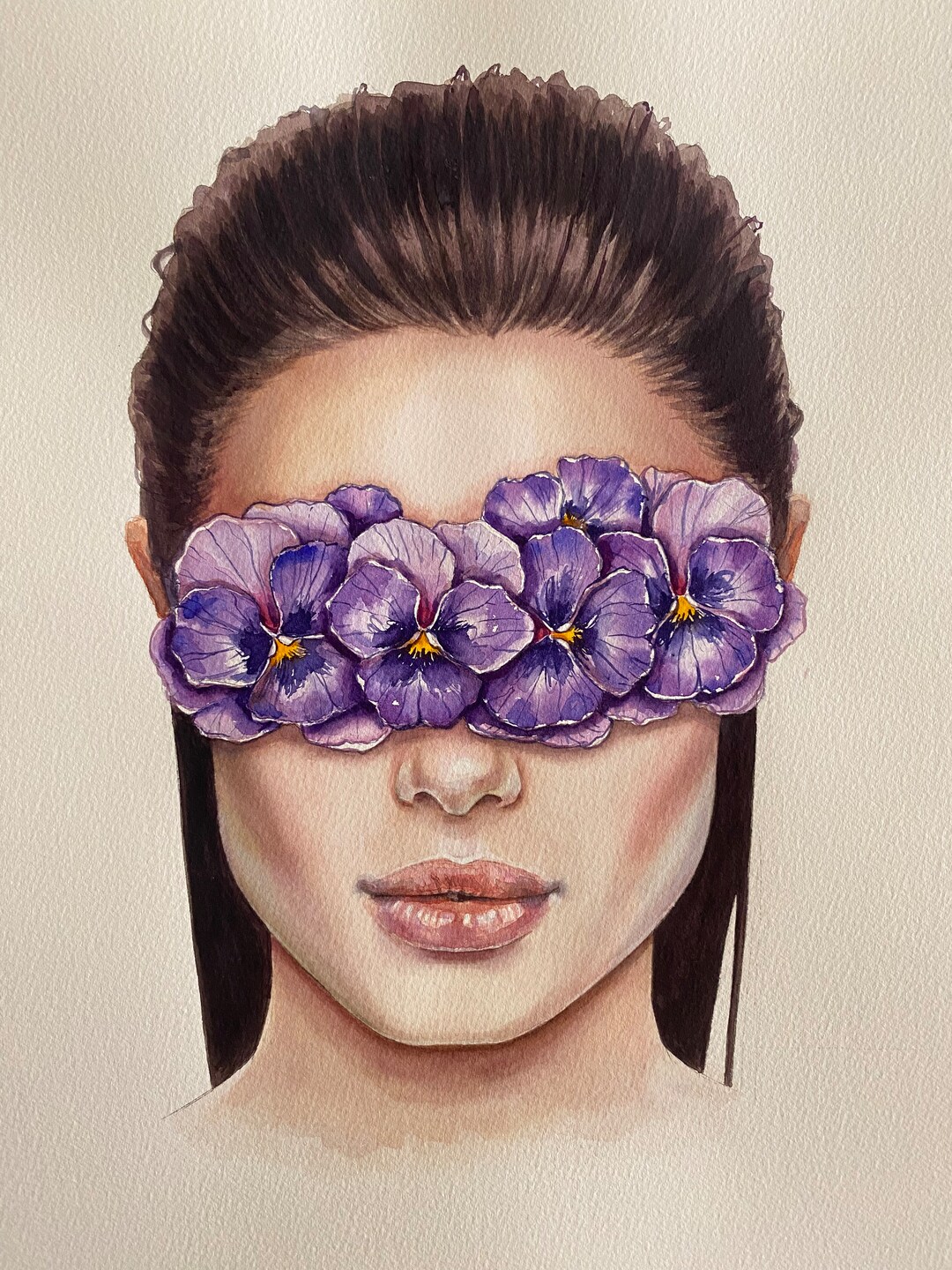 Taylor Hill Portrait, Watercolor Art, Watercolor Wall Art, Hand-painted ...
