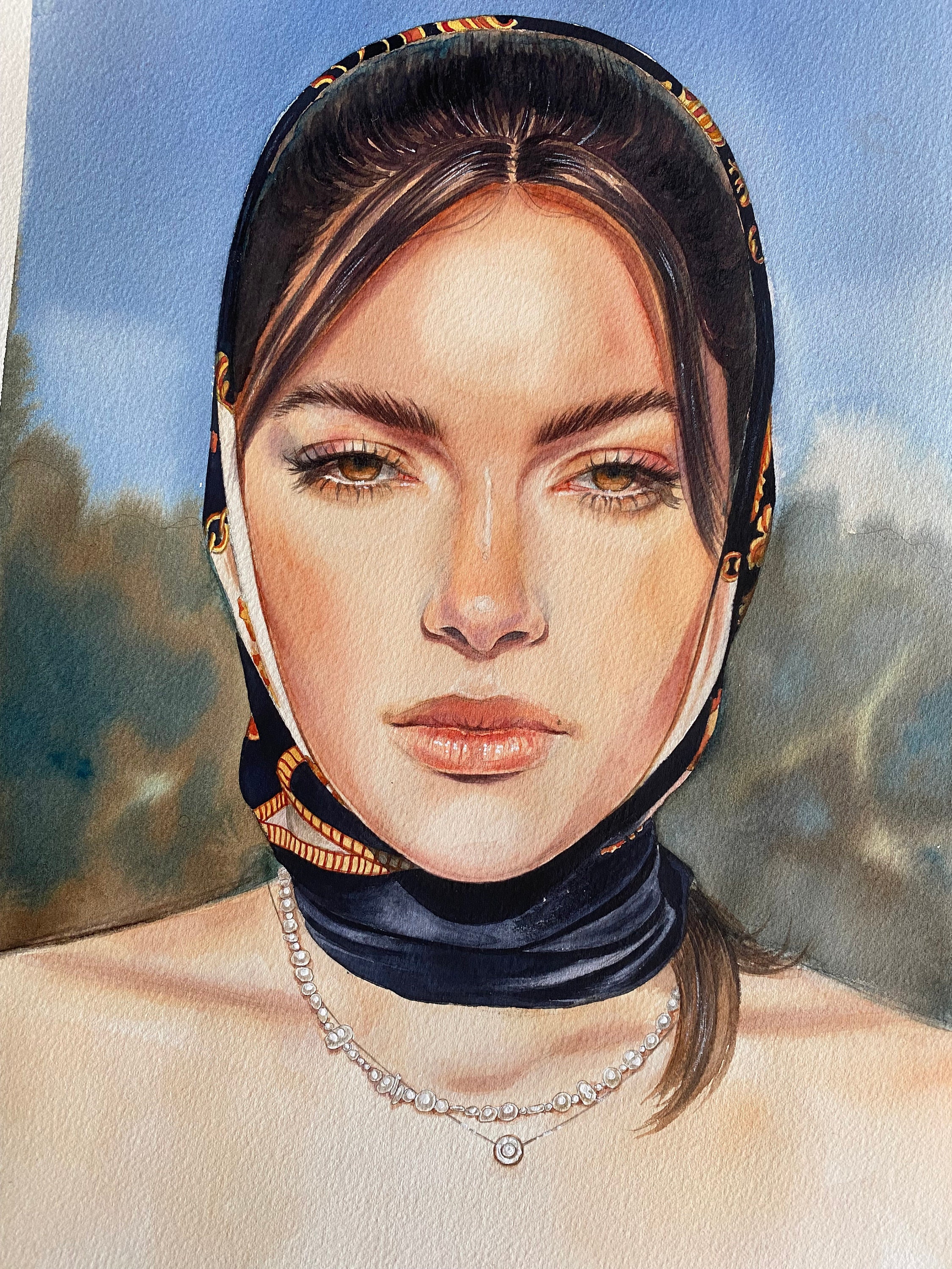 Watercolor Wall Art, Original Art, Watercolor Portrait,interior ...