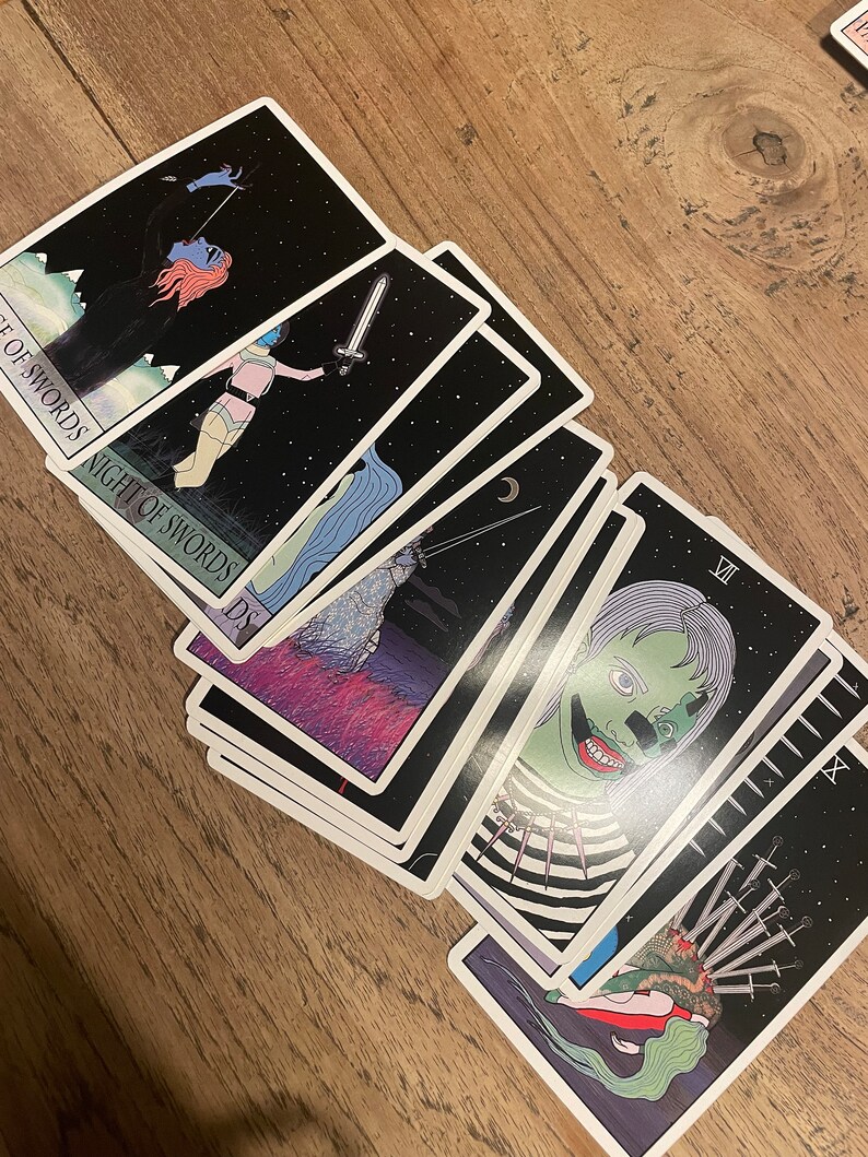 Rare Moon Power Tarot Magical Illustrations - Etsy