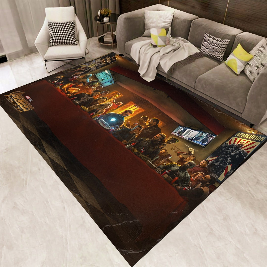 Avengers,avengers Characters Rug,fantastic Rug,kids Room Rug,minimalist ...