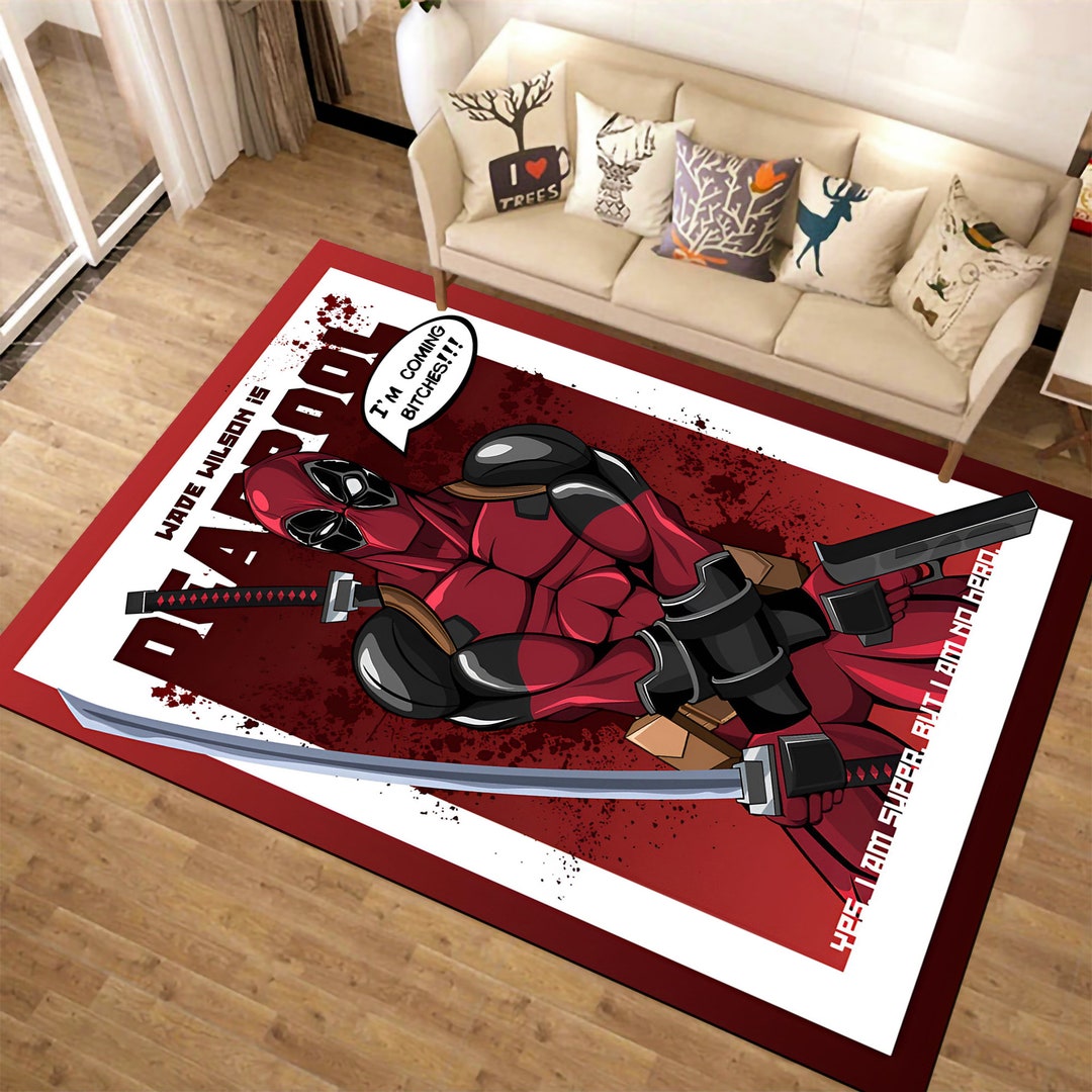 Super Hero,dead Pool Rug,fantastic Rug,kids Room Rug,minimalist Rug ...