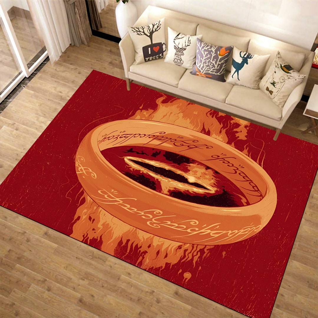 LOTR Rug,popular Movie Rug,sauron Rug,ring Rug,minimalist Rug,popular ...