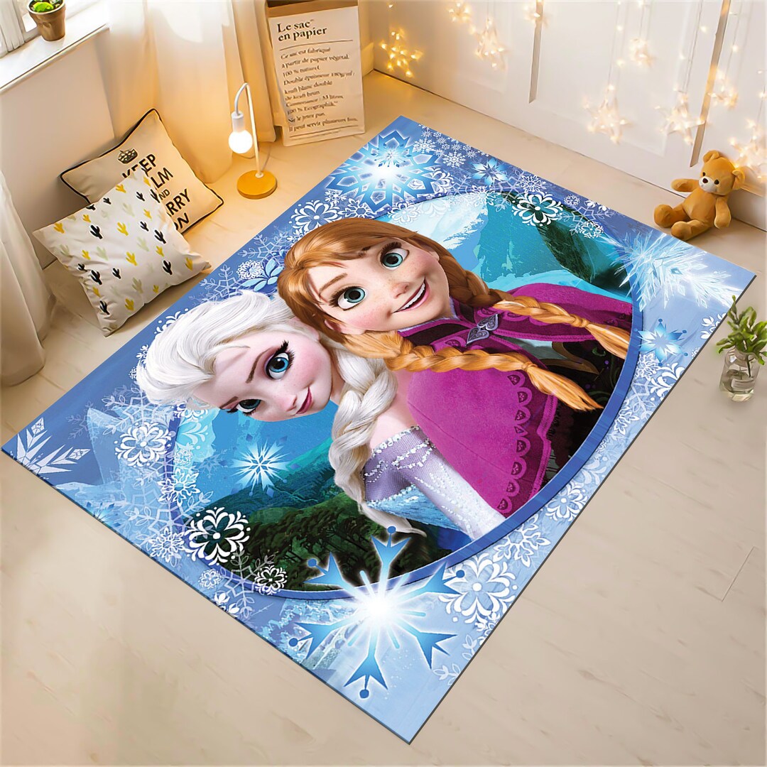 Frozen Rug, Elsa Rug, Anna Rug, Kids Rug, Minimalist Rug, Custom Rug ...