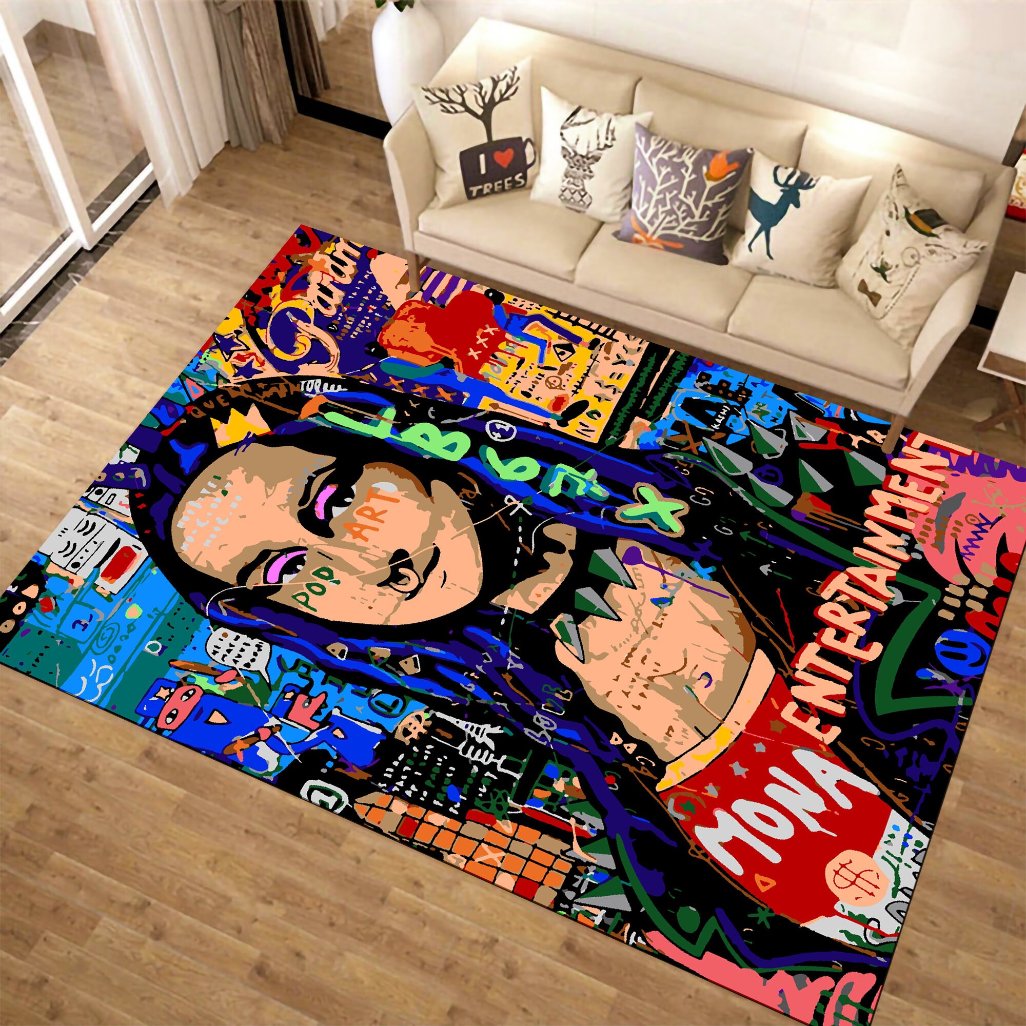 Girl With A Pearl Earring Remake Rug Famous Painting Rug - Etsy