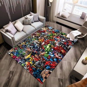 Marvel,marvel Characters Rug,fantastic Rug,kids Room Rug,minimalist Rug ...