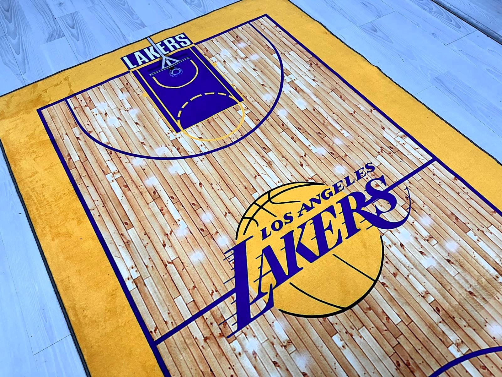 Basketball Court Rug, Basketball Rug, Sports Rug, NBA Rug, Minimalist ...