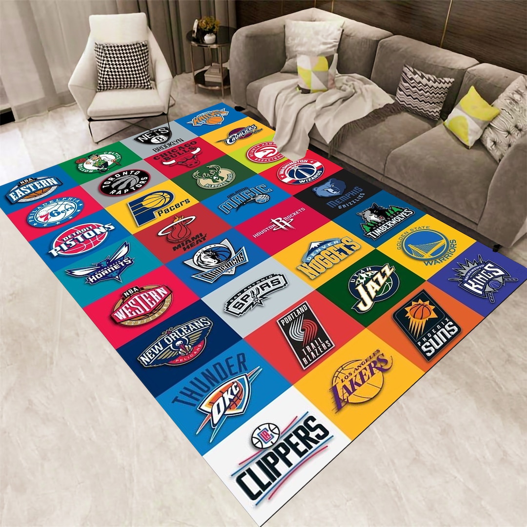 Basketball Rug ,teams Rug, NBA Rug, Basketbal Team Rug ,custom Rug ...